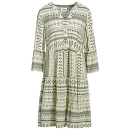 Gina Damen Tunika-Kleid mit Allover-Muster