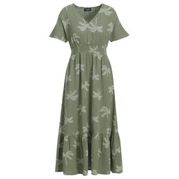 Gina Damen Musselin-Kleid mit Allover-Print