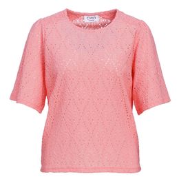 Gina Damen T-Shirt mit Ajour-Muster