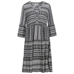 Gina Damen Tunika-Kleid mit Allover-Muster
