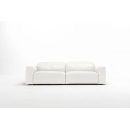 2,5-Sitzer Egoitaliano "Beverly, Designsofa mit erstklassigem Sitzkomfort und tollen Details", wei&szlig;, B:242cm H:95cm T:109cm, Sofas, Breite 242 cm, verstellbare Kopfteile