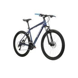 Mountainbike KROSS "KROSS Mountainbike Hardtail 27,5" Esprit 2.0 blau 21 G&auml;nge" Gr. 53, blau, schwarz, Fahrr&auml;der, Herren, 53cm, 27,5 Zoll (69,85cm) hinten: 27,5 Zoll (69,85cm)