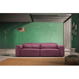 2,5-Sitzer Egoitaliano "Beverly, Designsofa mit erstklassigem Sitzkomfort und tollen Details", lila (violett), B:242cm H:95cm T:109cm, Sofas, Breite 242 cm, verstellbare Kopfteile