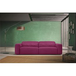 2,5-Sitzer Egoitaliano "Beverly, Designsofa mit erstklassigem Sitzkomfort und tollen Details", pink (fuchsia), B:242cm H:95cm T:109cm, Sofas, Breite 242 cm, verstellbare Kopfteile