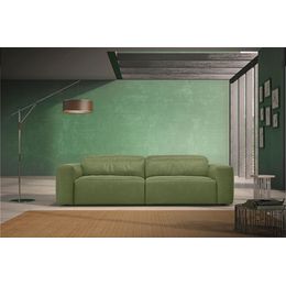 2,5-Sitzer Egoitaliano "Beverly, Designsofa mit erstklassigem Sitzkomfort und tollen Details", gr&uuml;n (kiwi), B:242cm H:95cm T:109cm, Sofas, Breite 242 cm, verstellbare Kopfteile