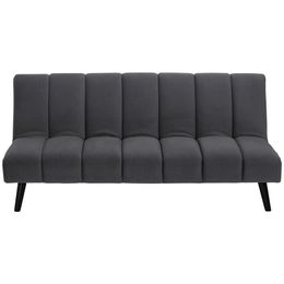 P & B Jugend-, Dunkelgrau, Holz, Eiche, Pappel, Sperrholz, 3-Sitzer, 180x81x93 cm, Liegefunktion, Kinder- & Jugendzimmer, Kinderm&ouml;bel, Kindersitzm&ouml;bel & -tische, Kindersessel & -sofas