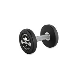 Rubber Dumbbell - Barbell Club Logo - 7.5 kg