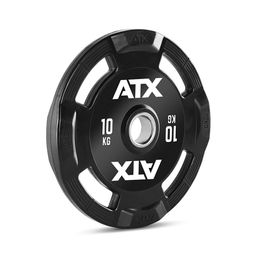 Hantelscheiben Gummi-Gripper - 50 mm - ATX Logo - 10 kg