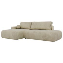 ECKSOFA TAREN L Beige Velvet - Links