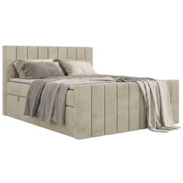 BOXSPRINGBETT ALVER DUO 200/200 - Beige Velvet - H3
