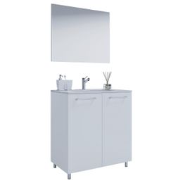 Badezimmer Gilos 3-tlg. Wei&szlig;
