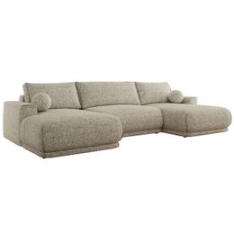 WOHNLANDSCHAFT RINA U Beige Strukture