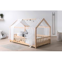 Hausbett KIM Naturfarben ca.140x200cm Echtholz