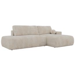 ECKSOFA TAREN L Beige Cord - Rechts