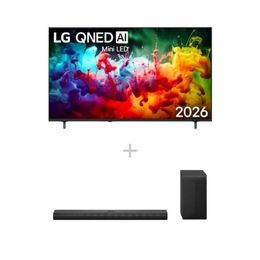 LG 65&Prime; QNED AI QNED7E Mini LED 4K Smart TV 2026 + 3.1.1 Kanal TV Soundbar DS70TY mit Dolby Atmos 65QNED7EB3C.DS70001