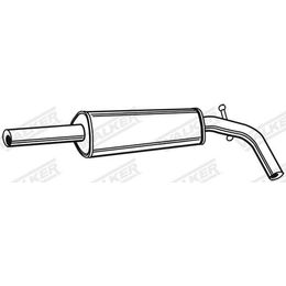 WALKER Mittelschalld&auml;mpfer 22058 f&uuml;r VW