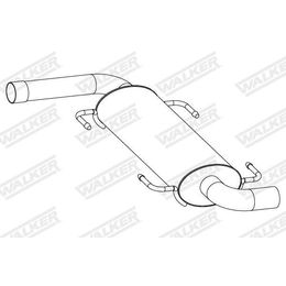 WALKER Endschalld&auml;mpfer 24320 f&uuml;r Fiat
