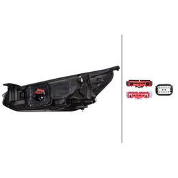 Hella Hauptscheinwerfer 1ex354859221 LED rechts f&uuml;r Ford