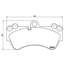 MAGNETI MARELLI Bremsbelagsatz, Scheibenbremse 363700485069 f&uuml;r Porsche VW Mercedes SATURN