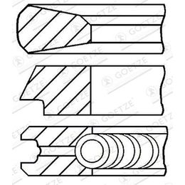 GOETZE ENGINE Kolbenringsatz 0842920000