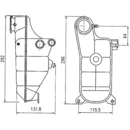 Mahle Ausgleichsbeh&auml;lter, K&uuml;hlmittel crt119000s f&uuml;r Mercedes