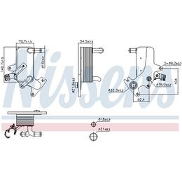 NISSENS &Ouml;lk&uuml;hler, Automatikgetriebe 91553 f&uuml;r VW