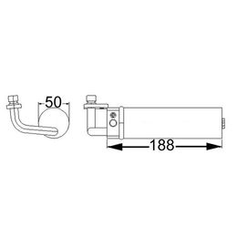 Mahle Trockner, Klimaanlage ad67000s f&uuml;r NISSAN