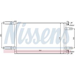 NISSENS Kondensator, Klimaanlage 94632 f&uuml;r Fiat