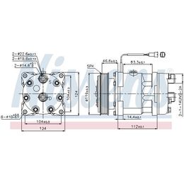 NISSENS Kompressor, Klimaanlage 89171 f&uuml;r Peugeot