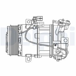 DELPHI Kompressor, Klimaanlage cs20550 f&uuml;r RENAULT