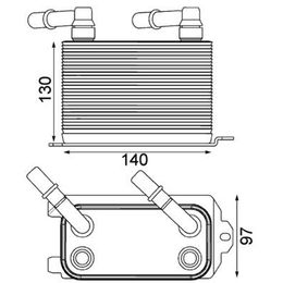Mahle &Ouml;lk&uuml;hler, Automatikgetriebe clc228000p f&uuml;r LAND ROVER