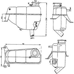 Mahle Ausgleichsbeh&auml;lter, K&uuml;hlmittel crt121000s f&uuml;r Mercedes