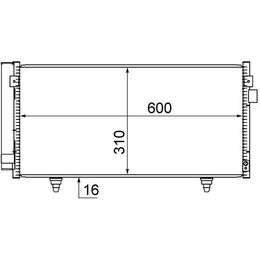Mahle Kondensator, Klimaanlage ac718000s f&uuml;r Subaru