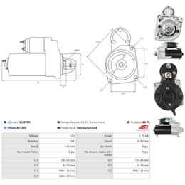 AS-PL Starter s0307pr f&uuml;r Fiat
