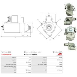 AS-PL Starter s6052 f&uuml;r TOYOTA