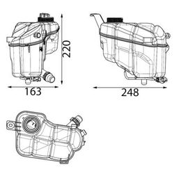 Mahle Ausgleichsbeh&auml;lter, K&uuml;hlmittel crt244000s f&uuml;r Volvo