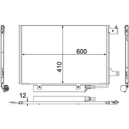 Mahle Kondensator, Klimaanlage ac370000p f&uuml;r Mercedes