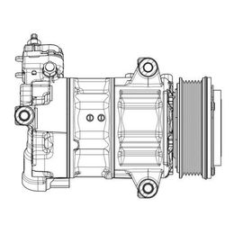 Mahle Kompressor, Klimaanlage BEHR HELLA SERVICE *** PREMIUM LINE acp654000p f&uuml;r Ford CUPRA