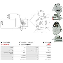 AS-PL Starter s3165s f&uuml;r Ford Volvo