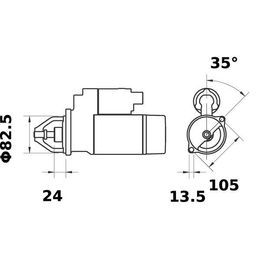 Mahle Starter ms300 f&uuml;r Fiat STEYR MAN MWM