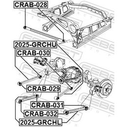 FEBEST Lenker, Radaufh&auml;ngung 2025grchl Hinterachse unten f&uuml;r Chrysler ALFAROME/Fiat/LANCI