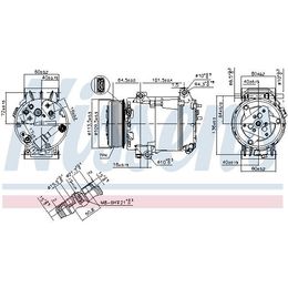 NISSENS Kompressor, Klimaanlage 89481 f&uuml;r RENAULT