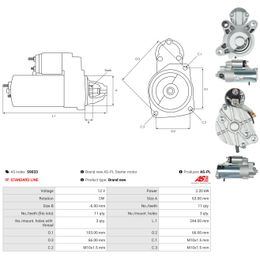 AS-PL Starter s9033 f&uuml;r Ford Volvo