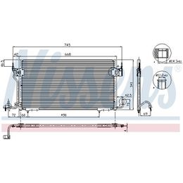 NISSENS Kondensator, Klimaanlage 94218 f&uuml;r Peugeot
