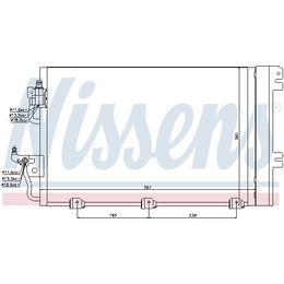 NISSENS Kondensator, Klimaanlage 94767 f&uuml;r SATURN