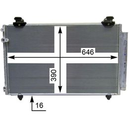 Mahle Kondensator, Klimaanlage ac827000s f&uuml;r PONTIAC