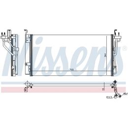 NISSENS Kondensator, Klimaanlage 940552 f&uuml;r KIA