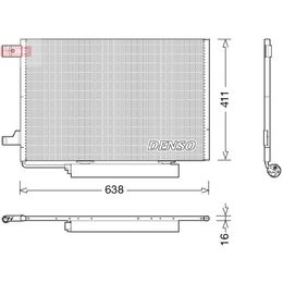 DENSO Kondensator, Klimaanlage dcn17006 f&uuml;r Mercedes