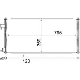 Mahle Kondensator, Klimaanlage ac689000s f&uuml;r Ford