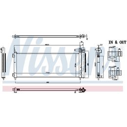 NISSENS Kondensator, Klimaanlage 941179 f&uuml;r TOYOTA